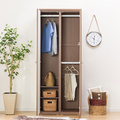 ワードローブ(クエスT 80WR MBR)通販 | ニトリネット【公式】 家具・インテリア通販