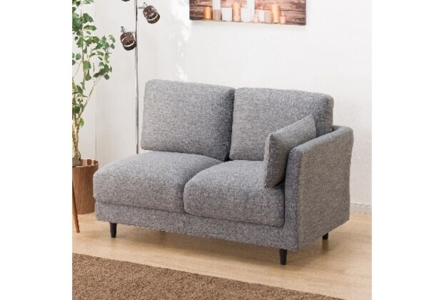 片肘2人用布張りソファ(CA10 左肘 DR-GY)通販 | ニトリネット【公式】 家具・インテリア通販