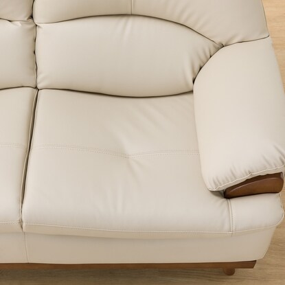 傷･汚れに強い合成皮革 2人掛けソファ(PD02S NシールドBE)通販 | ニトリネット【公式】 家具・インテリア通販