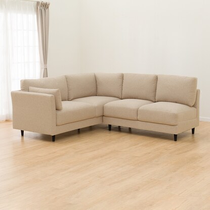 傷･汚れに強いコーナーソファセット(CS01 Nシールド布 H-BE)通販 | ニトリネット【公式】 家具・インテリア通販