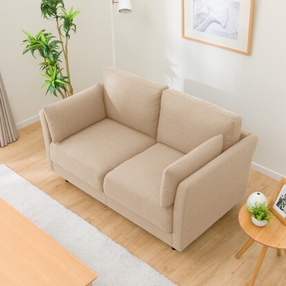 傷・汚れに強い2人用布張りソファ(CS01 Nシールド布 H-BE)通販 | ニトリネット【公式】 家具・インテリア通販