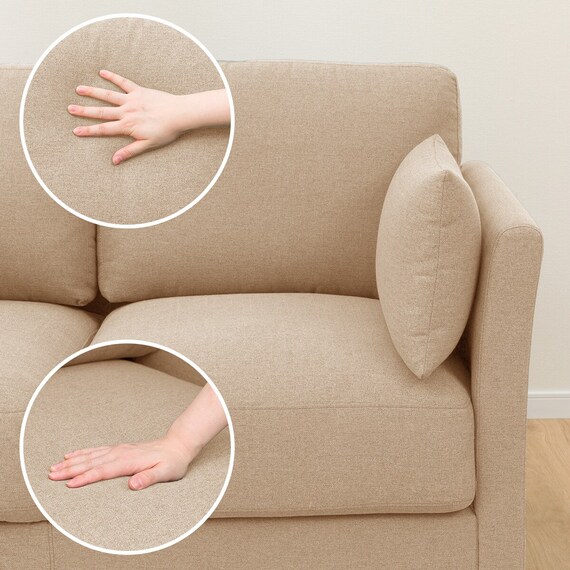 傷・汚れに強い2人用布張りソファ(CS01 Nシールド布 H-BE)通販 | ニトリネット【公式】 家具・インテリア通販