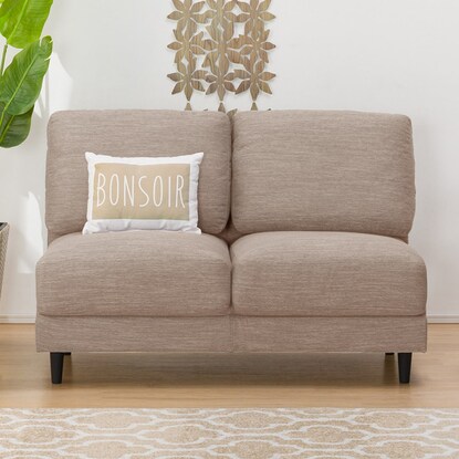 肘無し2人用布張りソファ(CA10Nシールド布DR-BE)通販 | ニトリネット【公式】 家具・インテリア通販