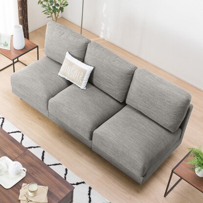 2人用肘なしソファ+1人用肘なしソファセット(CA10 NシールドDR)通販 | ニトリネット【公式】 家具・インテリア通販