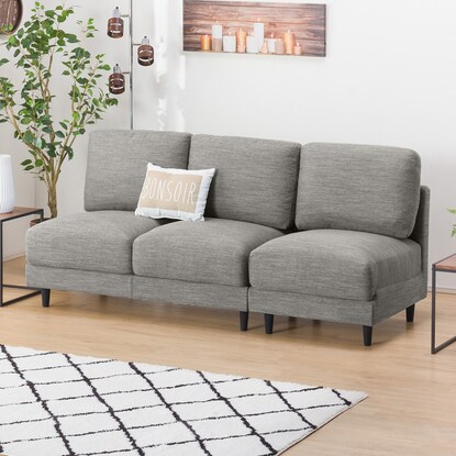 2人用肘なしソファ+1人用肘なしソファセット(CA10 NシールドDR)通販 | ニトリネット【公式】 家具・インテリア通販