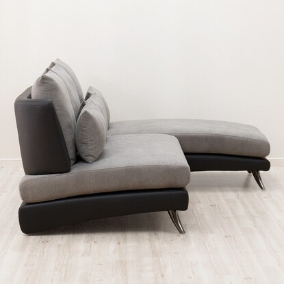 布張りカウチソファ(ポーション2KD GY)通販 | ニトリネット【公式】 家具・インテリア通販