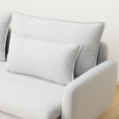 傷･汚れに強いファブリック 3人掛け布張りソファ肘あり(MS01 Nシールド AQ-LGY)通販 | ニトリネット【公式】 家具・インテリア通販