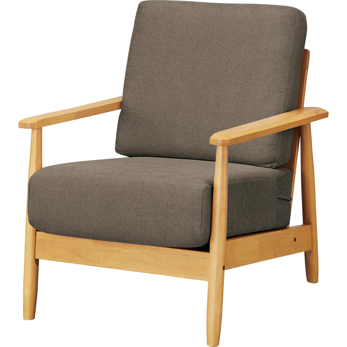 1人掛けソファ 布張りタイプ (IG01 LBR/DMO) | ニトリネット【公式】 家具・インテリア通販