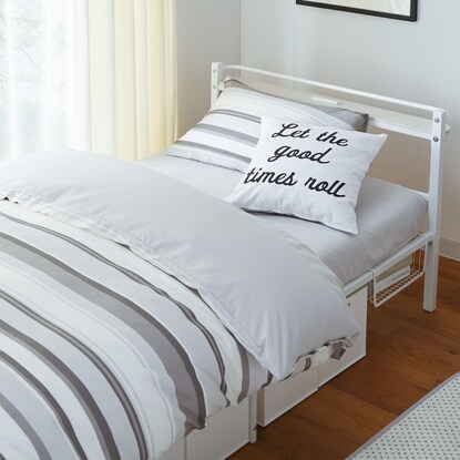 棚付きパイプベッド(バジーナC-STN)通販 | ニトリネット【公式】 家具・インテリア通販