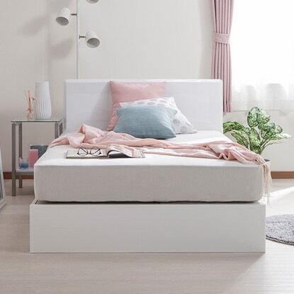 浅型引出し付きクイーンベッドフレーム(メリッサ3 H85 NA アサヒキ25)通販 | ニトリネット【公式】 家具・インテリア通販