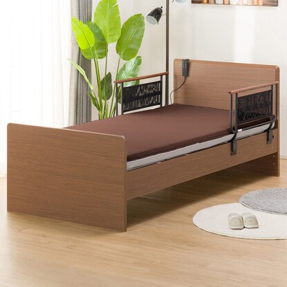 【非課税】電動ベッドフレーム＋マットレス＋サイドガード2Pセット(メリッサ3 2M02 MBR/プロセル)通販 | ニトリネット【公式】 家具・インテリア通販