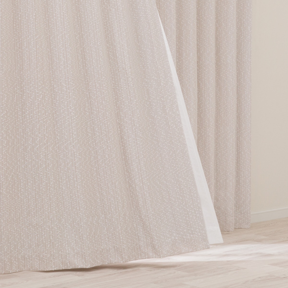 裏地付き遮光2級・遮熱ジャカードカーテン(PK214 100X110X2) | ニトリネット【公式】 家具・インテリア通販