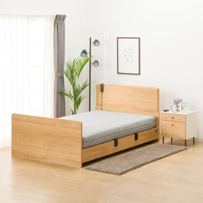 電動セミダブルベッドフレーム+マットレスセット(メリッサ3 2M02 LBR/E5)通販 | ニトリネット【公式】 家具・インテリア通販