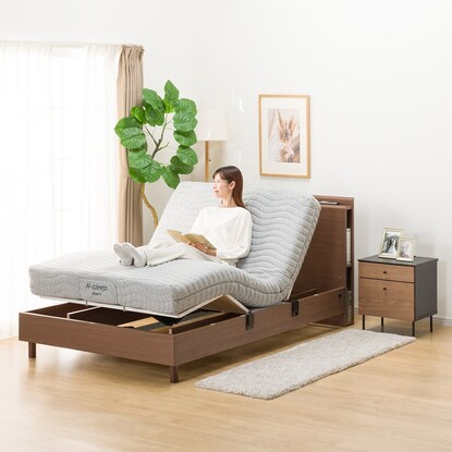 電動セミダブルベッドフレーム+マットレスセット(カイト3 2M LEG MBR/E5)通販 | ニトリネット【公式】 家具・インテリア通販