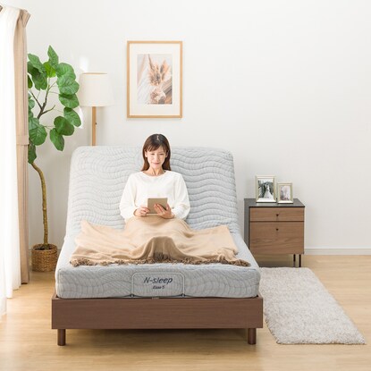 電動セミダブルベッドフレーム+マットレスセット(カイト3 2M LEG MBR/E5)通販 | ニトリネット【公式】 家具・インテリア通販