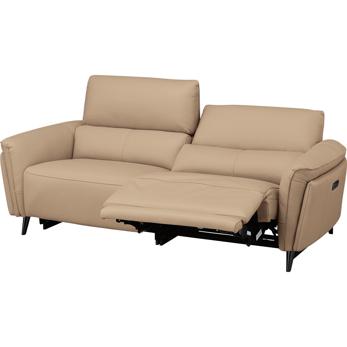 3人掛け 左電動リクライニングソファ(LS02 革 NW BE 2モーター) | ニトリネット【公式】 家具・インテリア通販