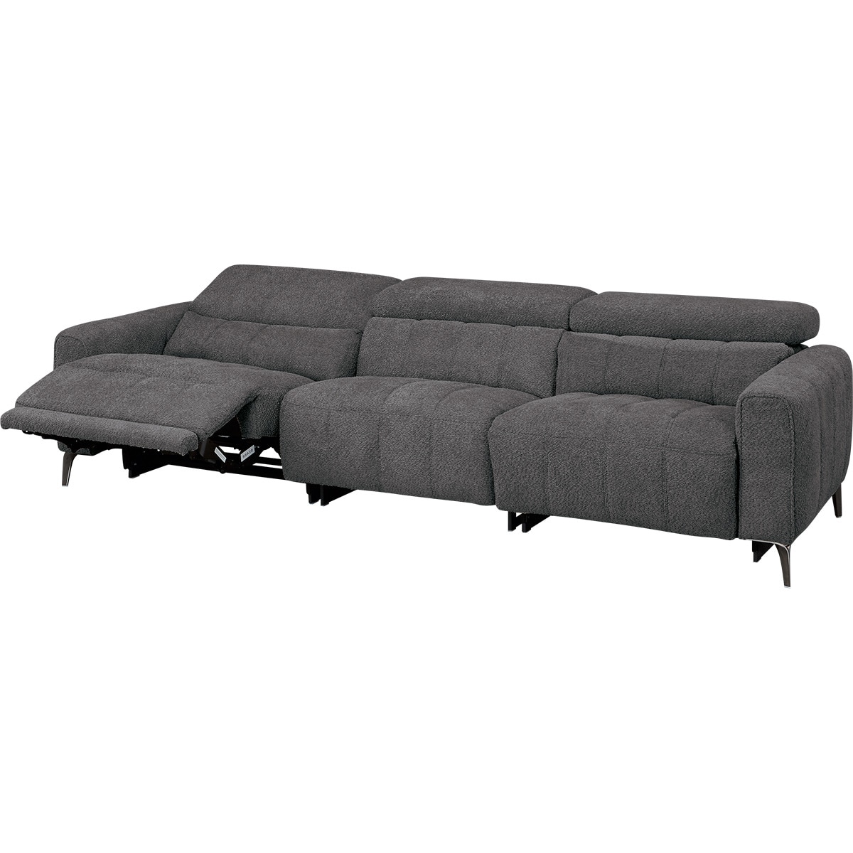 3人掛け布張り 右電動リクライニングワイドソファ(LS05 3シート SUG DGY) | ニトリネット【公式】 家具・インテリア通販