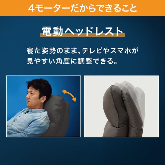 電動リクライニングパーソナルチェア(4モーター LE01-2 DBR)通販 | ニトリネット【公式】 家具・インテリア通販