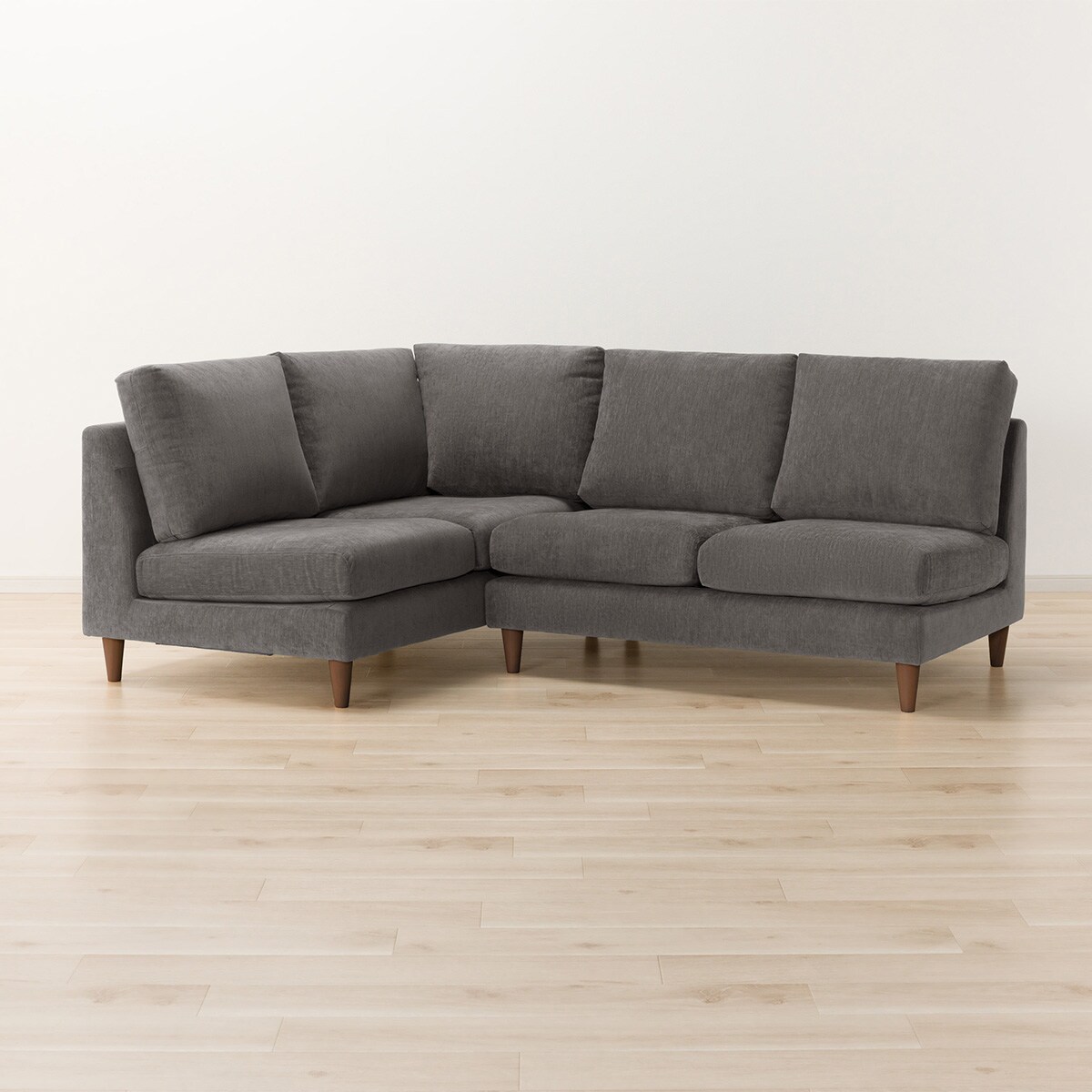 コーナーソファ 布張りタイプ (CS03 右コーナー SD DGY/MBR) | ニトリネット【公式】 家具・インテリア通販