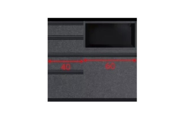 組み合わせキッチンボード リガーレ 100 BK セラミック天板GYBK カウンタータイプ通販 | ニトリネット【公式】 家具・インテリア通販