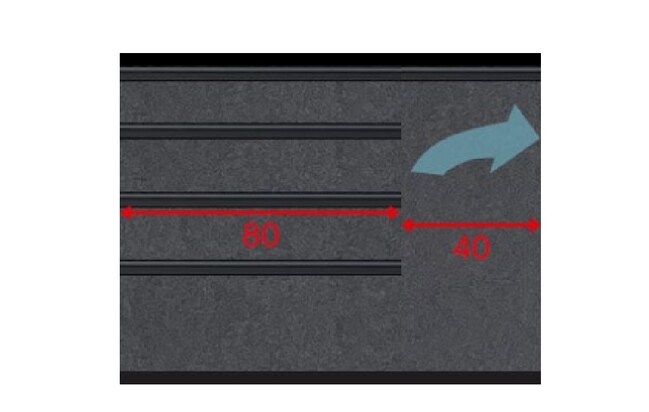 キッチンカウンターリガーレ CTセラミック天板/80C/40TR D50 GYBK | ニトリネット【公式】 家具・インテリア通販