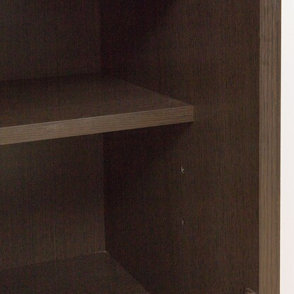 上置き付き壁面ユニットキャビネット(ウォーレン 40-2D DBR 左開き)通販 | ニトリネット【公式】 家具・インテリア通販