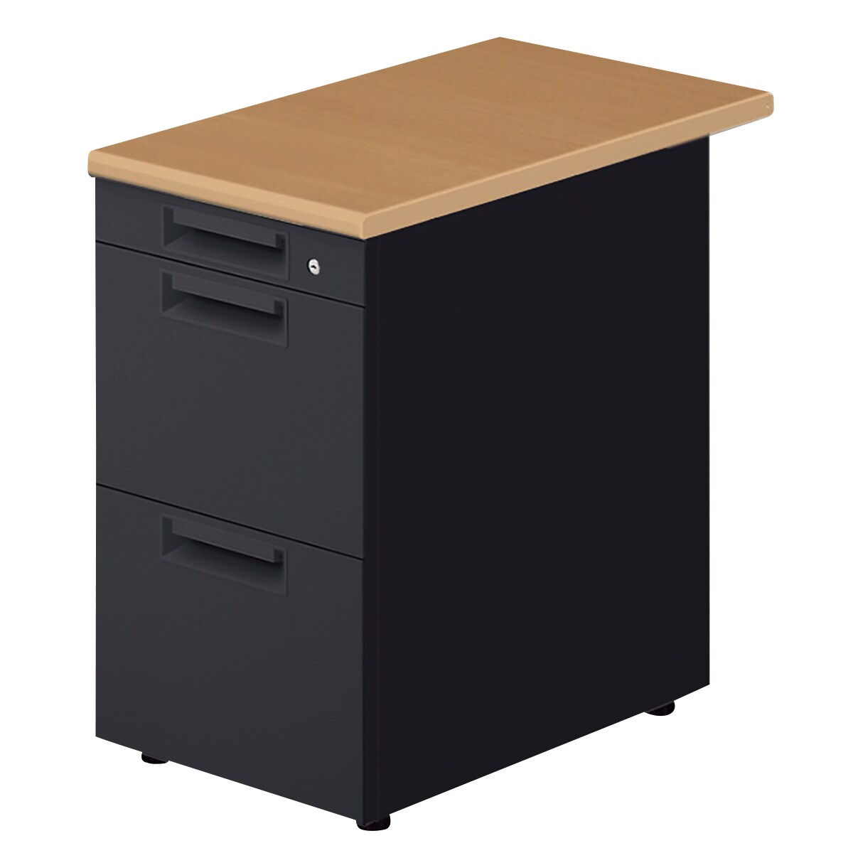 脇机(3段 LEED 047A-3 奥行70cm 中段下段引出し同サイズ T2/BK) | ニトリネット【公式】 家具・インテリア通販