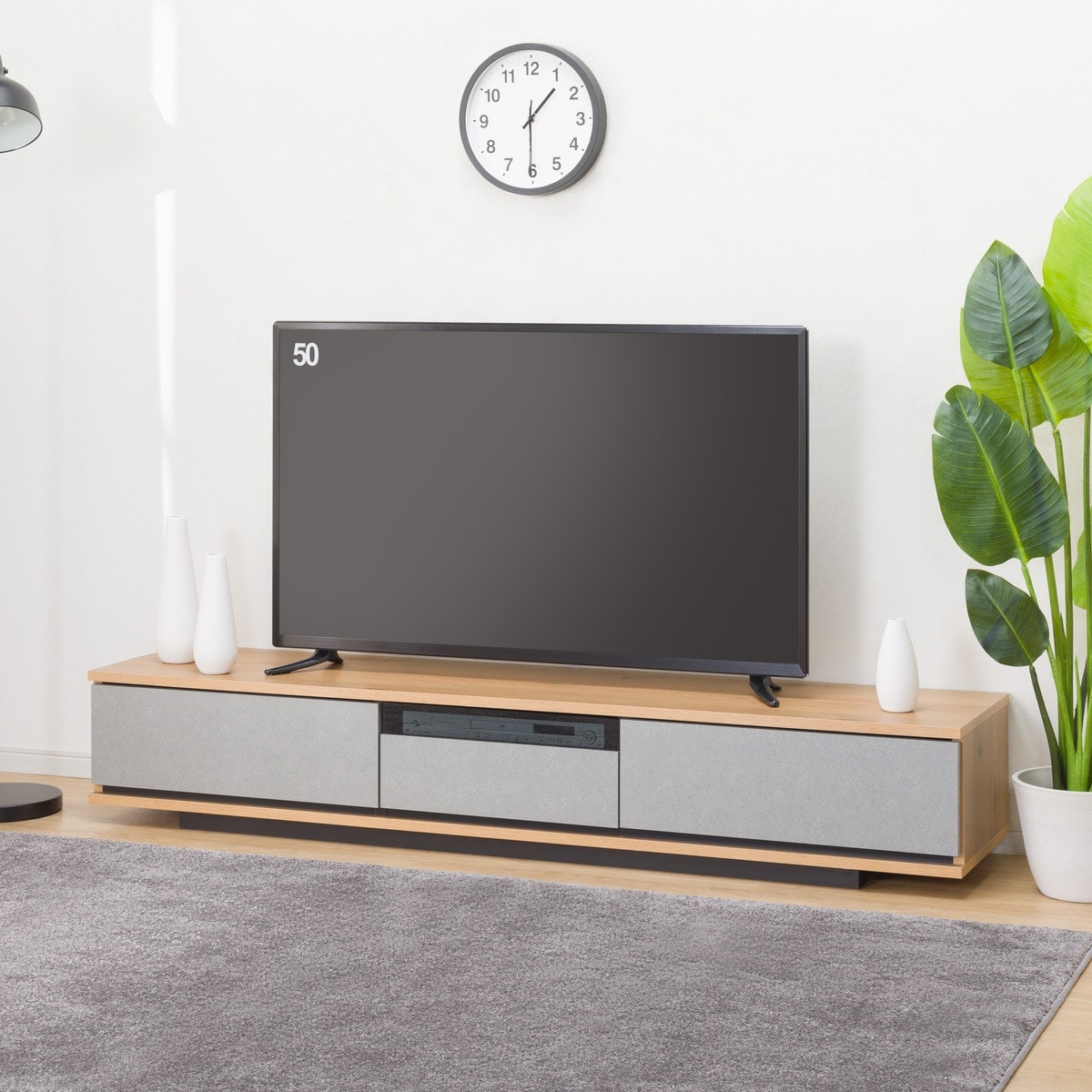 石目柄がアクセントのテレビ台（ローボード幅179.5cm）通販 | ニトリネット【公式】 家具・インテリア通販