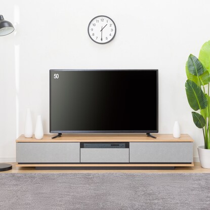 石目柄がアクセントのテレビ台(ローボード幅179.5cm)通販 | ニトリネット【公式】 家具・インテリア通販