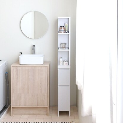 洗面所やキッチンにも使えるすき間収納 (幅20cm WH)通販 | ニトリネット【公式】 家具・インテリア通販