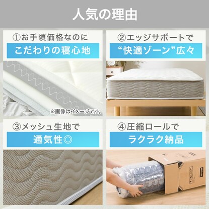 シングル 圧縮ポケットコイルマットレス (RX05 厚さ20cm)通販 | ニトリネット【公式】 家具・インテリア通販