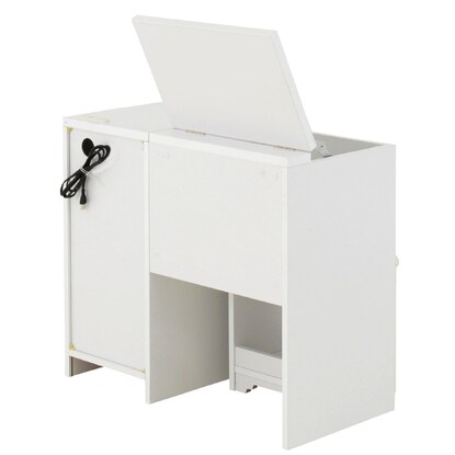 ドレッサーとデスクがひとつになった一台二役のドレッサーデスク(70-80D WH)通販 | ニトリネット【公式】 家具・インテリア通販