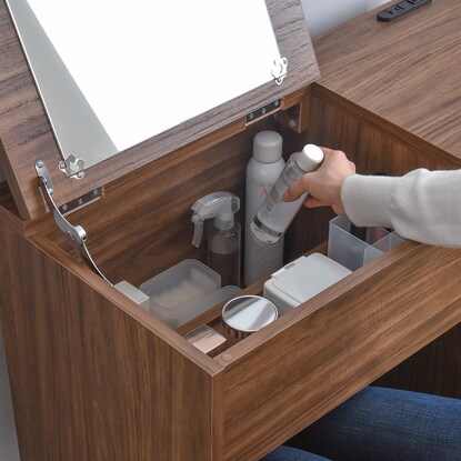 一台二役のドレッサーデスク(70-80D BR)通販 | ニトリネット【公式】 家具・インテリア通販