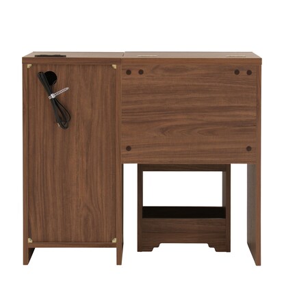 ドレッサーとデスクがひとつになった一台二役のドレッサーデスク(70-80D BR)通販 | ニトリネット【公式】 家具・インテリア通販