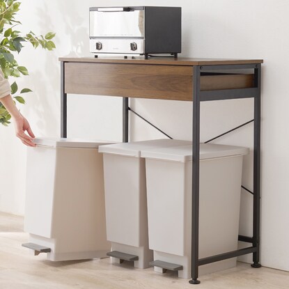 引出し付きゴミ箱上ラック（W80 BR）通販 | ニトリネット【公式】 家具・インテリア通販