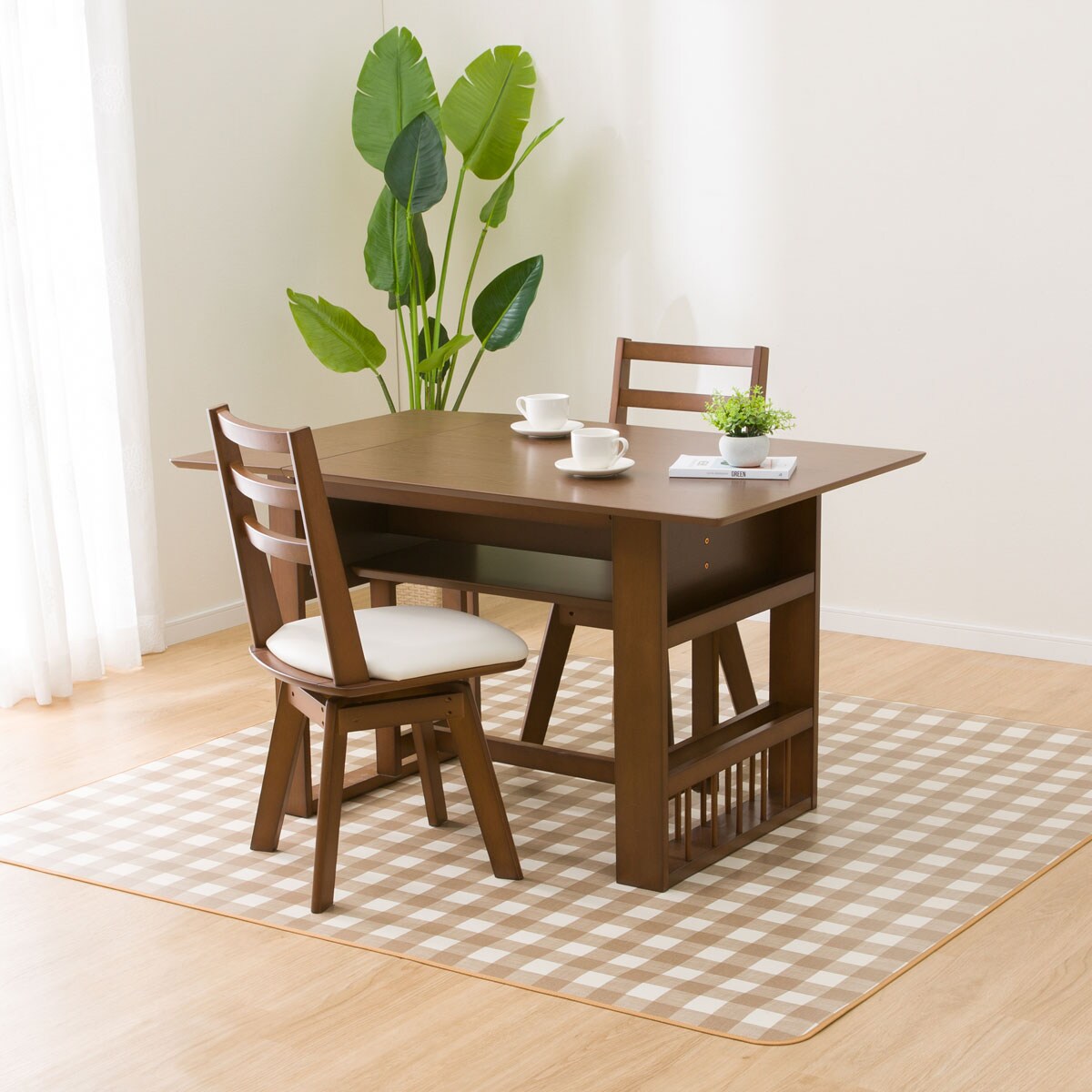 ふきとれるクッションフロアラグ (ブロックチェックBE 182x300)通販 | ニトリネット【公式】 家具・インテリア通販