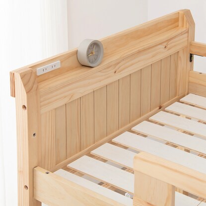 頑丈棚付きロフトベッド ロータイプ (高さ122cm NA)通販 | ニトリネット【公式】 家具・インテリア通販