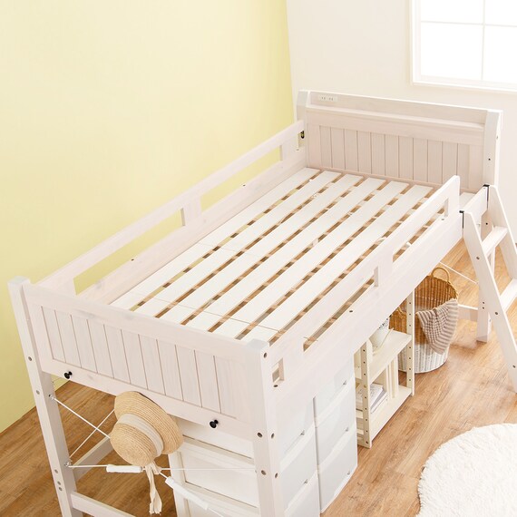 頑丈棚付きロフトベッド ロータイプ(高さ122cm WW)通販 | ニトリネット【公式】 家具・インテリア通販
