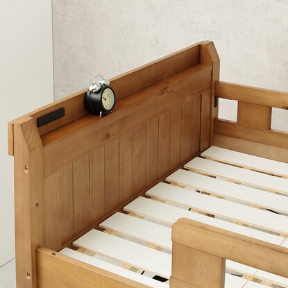 頑丈棚付きロフトベッド ミドルタイプ (高さ159cm LBR)通販 | ニトリネット【公式】 家具・インテリア通販