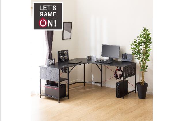 Lｶﾞﾀｺｰﾅｰﾃﾞｽｸ GM003 160 BK通販 | ニトリネット【公式】 家具・インテリア通販