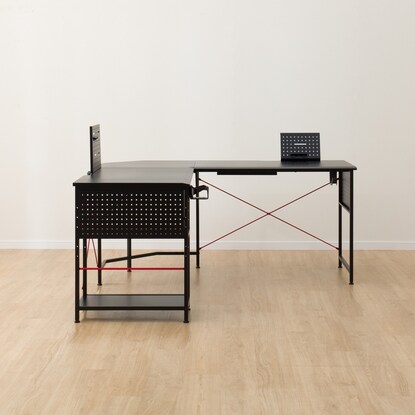 ゲーミングL型コーナーデスク(GM003 160 BK)通販 | ニトリネット【公式】 家具・インテリア通販