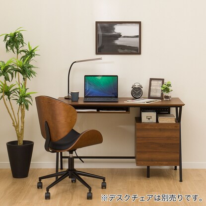 デスクワゴン付き(DX001 120 MBR)通販 | ニトリネット【公式】 家具・インテリア通販