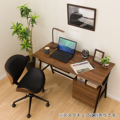 デスクワゴン付き(DX001 120 MBR)通販 | ニトリネット【公式】 家具・インテリア通販