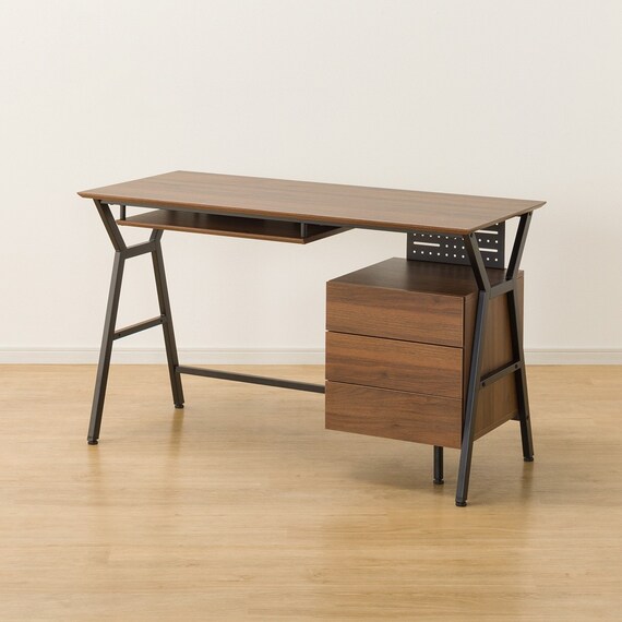 デスクワゴン付き(DX001 120 MBR)通販 | ニトリネット【公式】 家具・インテリア通販