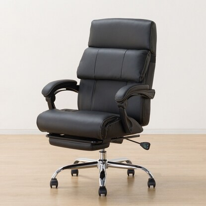 オフィスチェアフットレスト付き(OC702 BK)通販 | ニトリネット【公式】 家具・インテリア通販