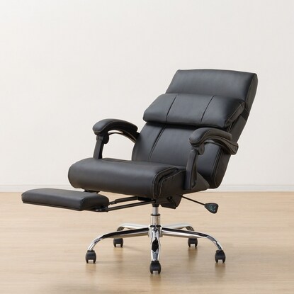 オフィスチェアフットレスト付き(OC702 BK)通販 | ニトリネット【公式】 家具・インテリア通販