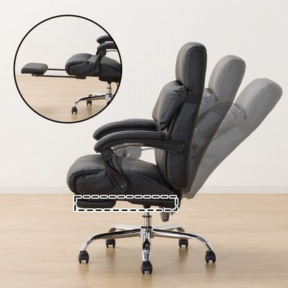 オフィスチェアフットレスト付き(OC702 BK)通販 | ニトリネット【公式】 家具・インテリア通販