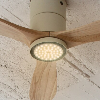 Modern Collection LED シーリングファン REAL wood blades(電球色)通販 | ニトリネット【公式】 家具・インテリア通販